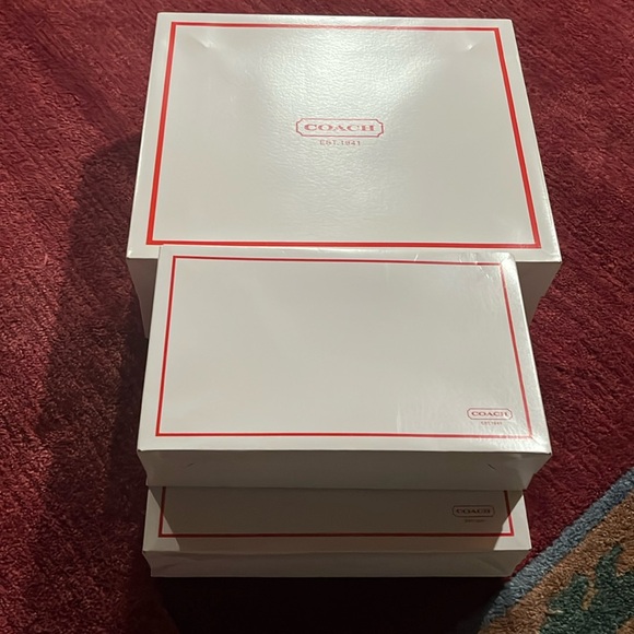 Coach | Accessories | Coach Gift Boxes Set Of 3 | Poshmark